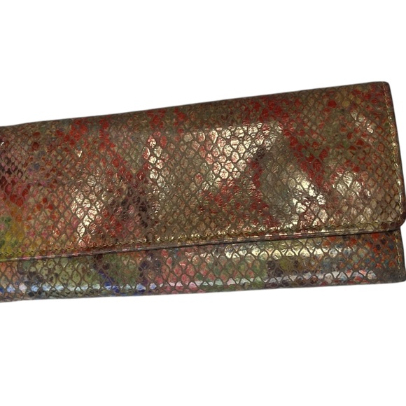 HOBO | Bags | Authentic Hobo Trifold Wallet Large Snakeskin ...